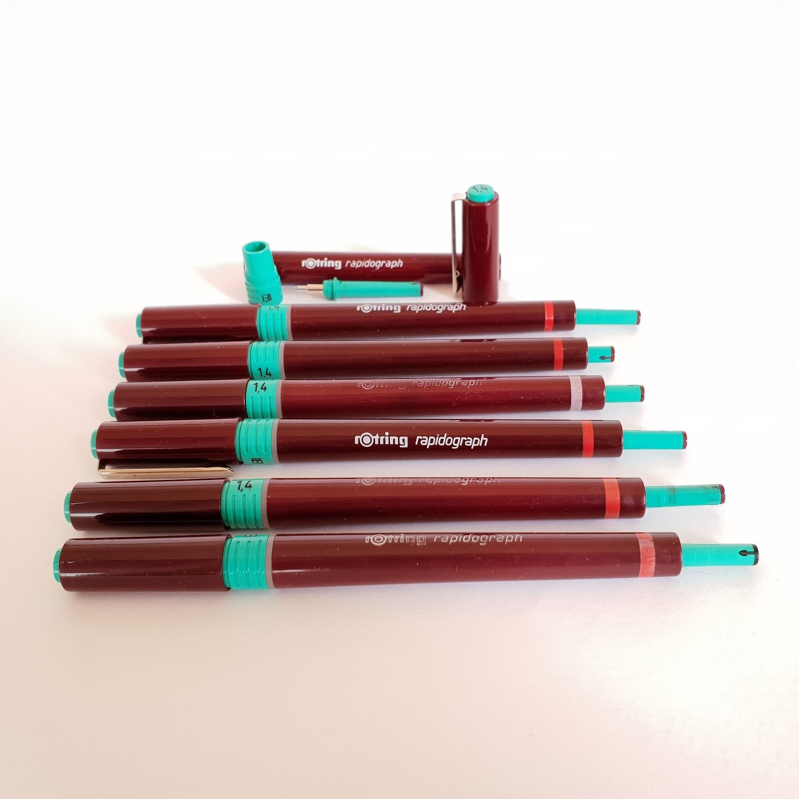 USED rOtring Rapidograph F / Isograph F / Micronorm Technical Pens ...