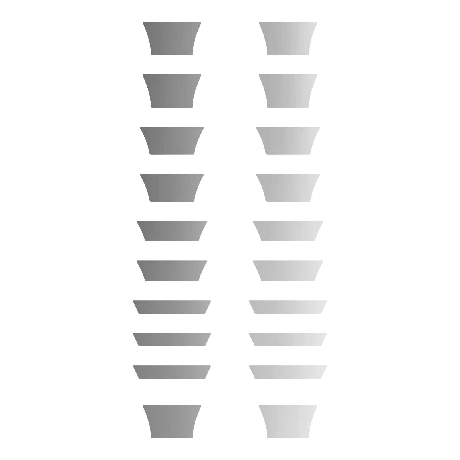 Customized Trapezoid Inlays Decal Stickers for Guitars & Basses 8 ...