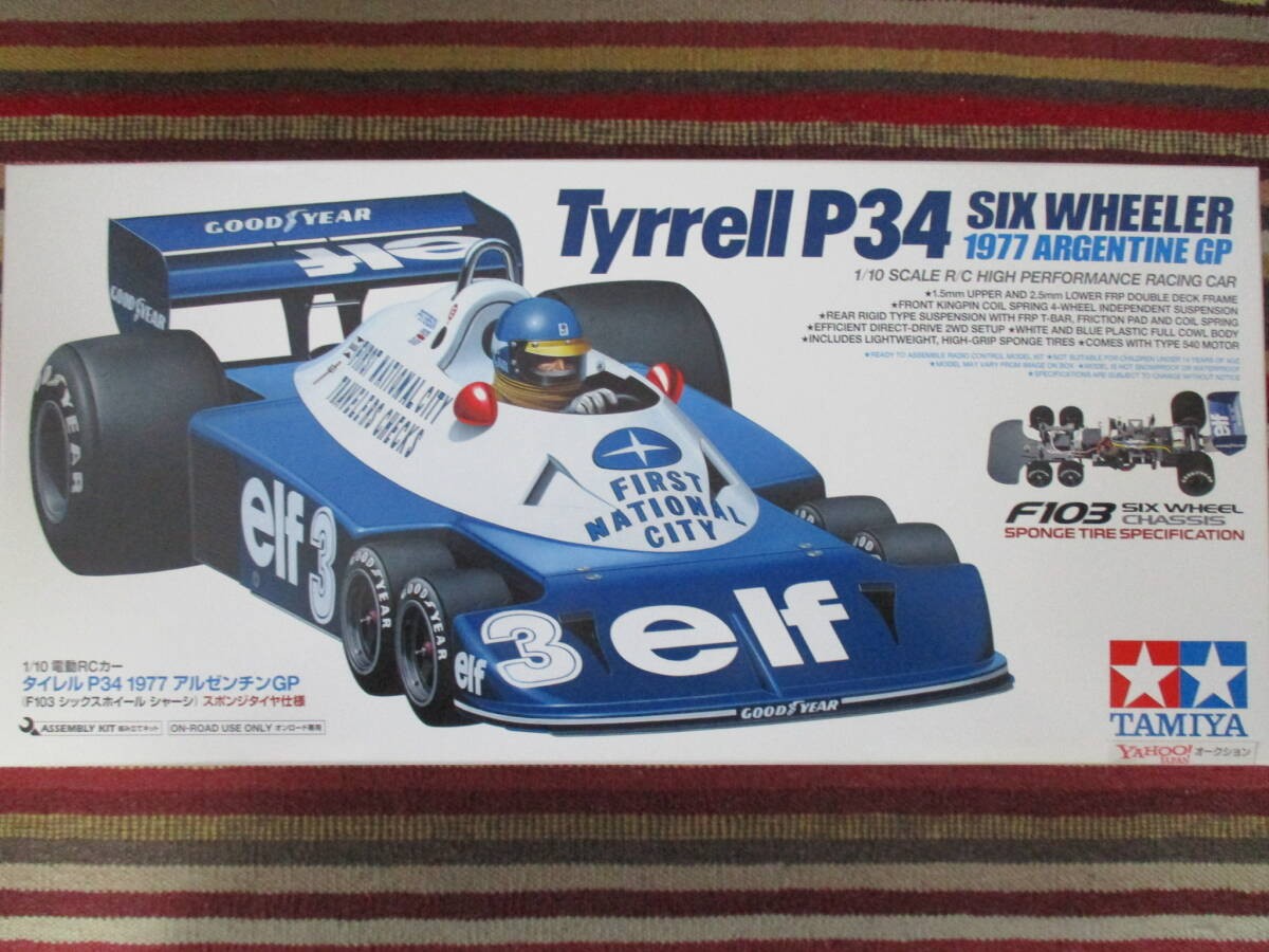 TAMIYA 1/10 TYRRELL P34 Six Wheel 1977 Argentine GP Model Kit Sponge ...