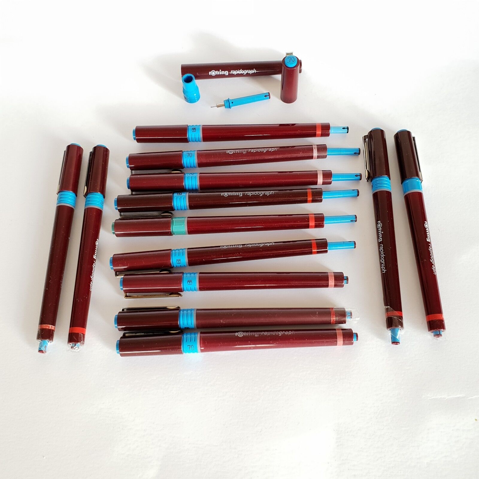 USED rOtring Rapidograph F / Isograph F / Micronorm Technical Pens ...