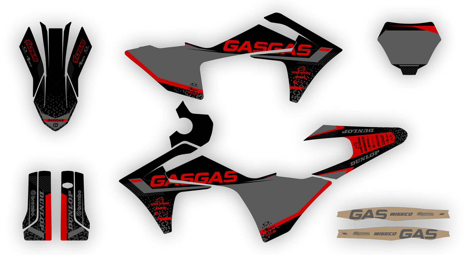 Gas Gas MC 65 2024 Graphics decals stickers kit GASGAS MC 65 2024