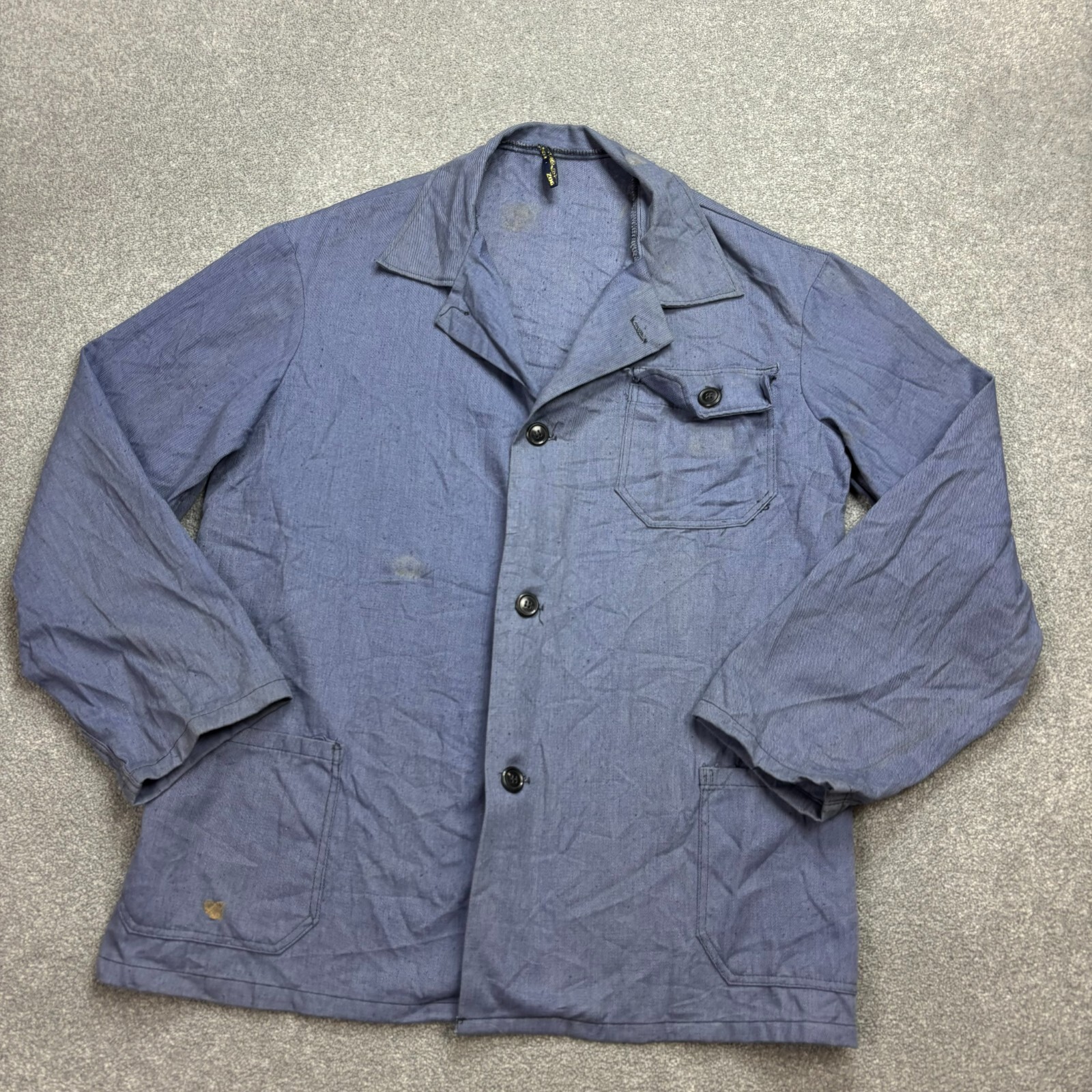 French Jacket Adult Small Blue VTG Chore Workwear Utility Military ...