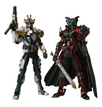 S.I.C. VOL.54 KAMEN Rider Ixa & Dark Kiva Action Figures BANDAI Spirits ...