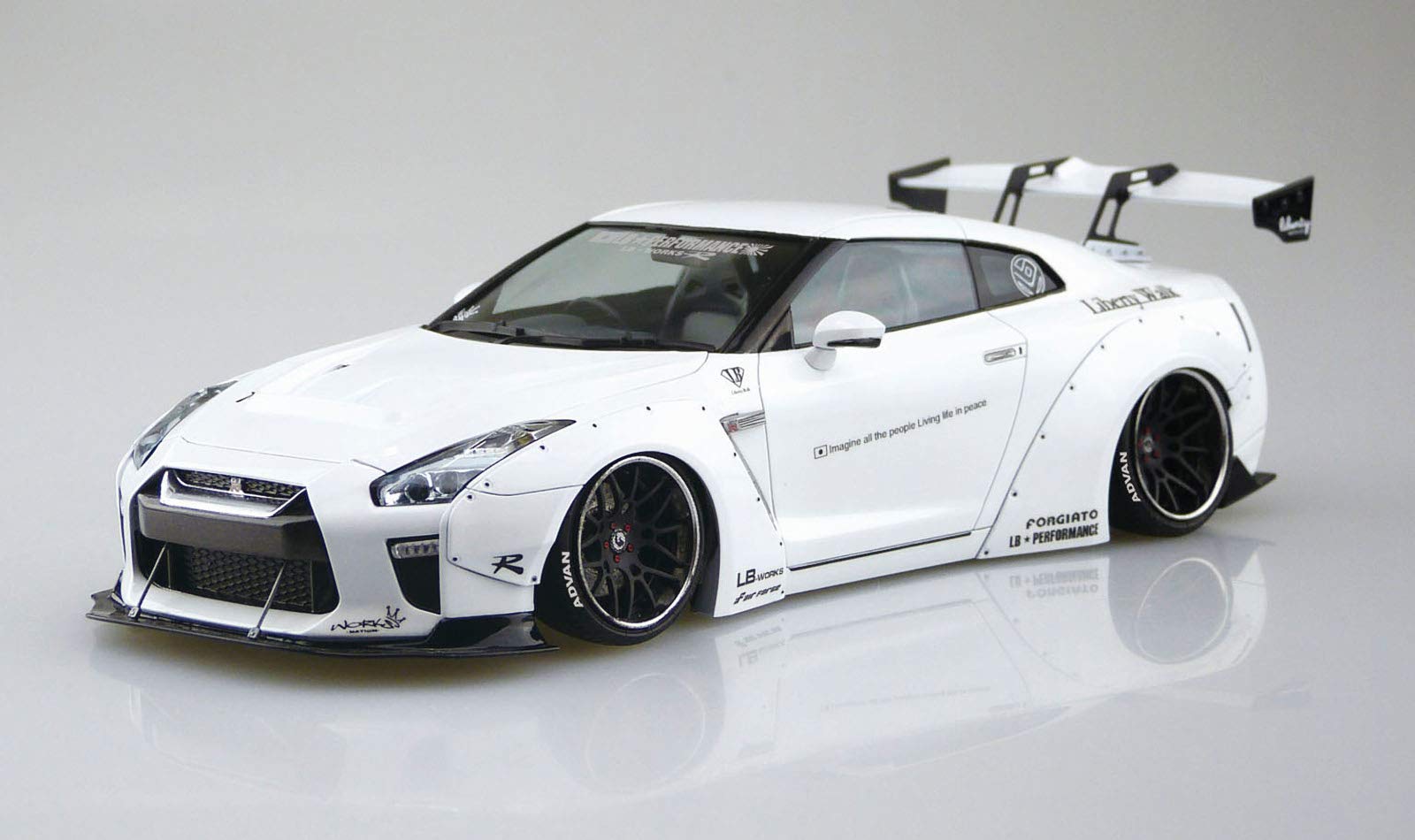 AOSHIMA 1/24 LIBERTY Walk Series No.11 LB Works R35 GT-R Type 1.5 Model ...