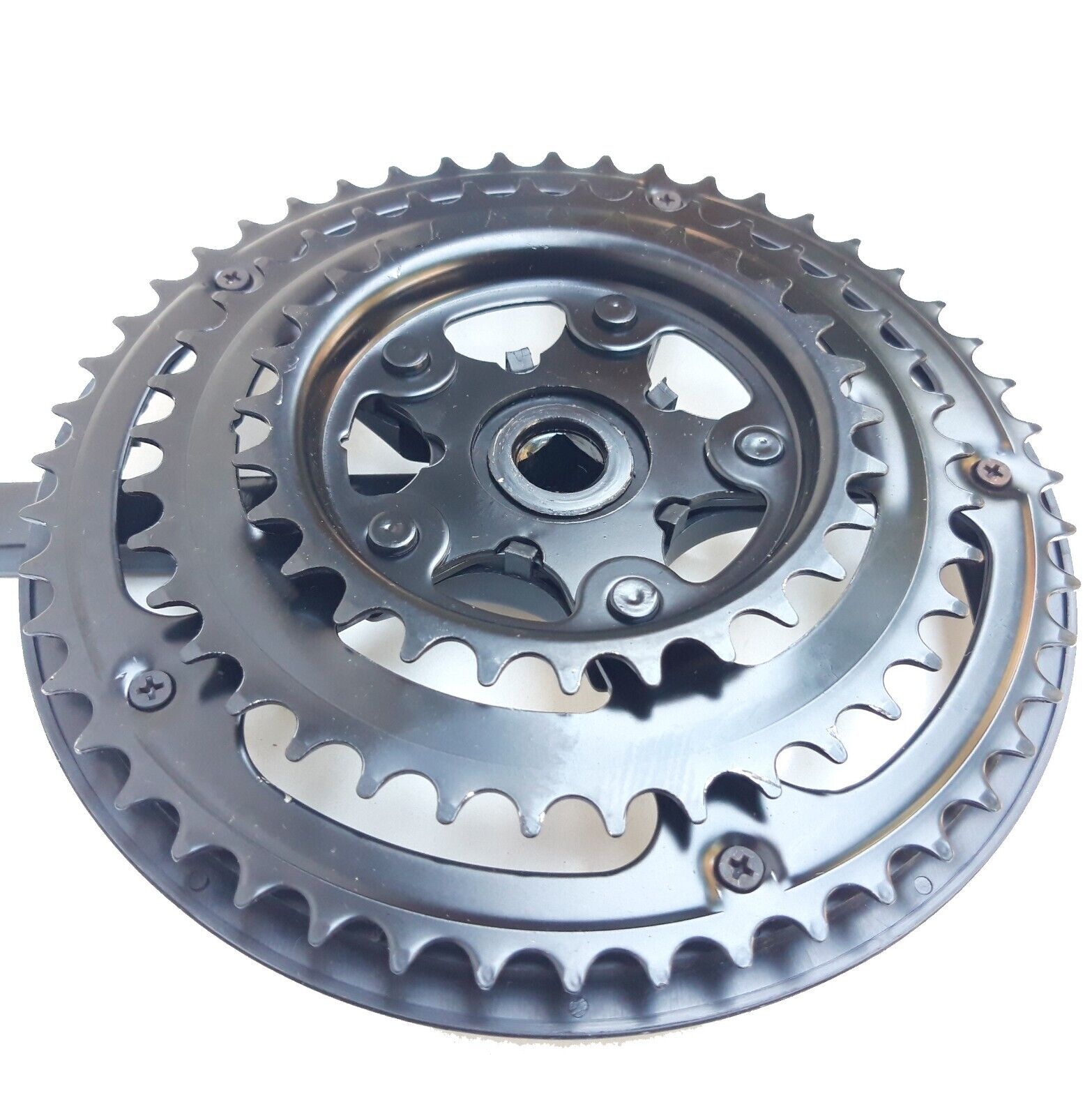 Steel 6/7/8 Speed 28/38/48 Triple MTB Bike Chainset Chainring Crank Set ...