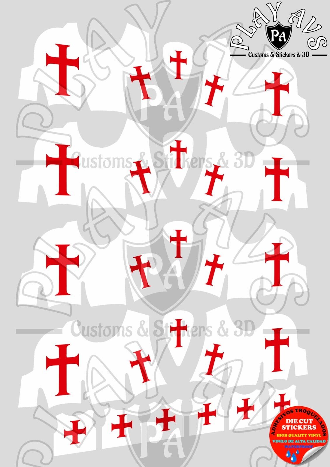 Playmobil Stickers Sticker Knight Templar Crusader Medieval knight ...