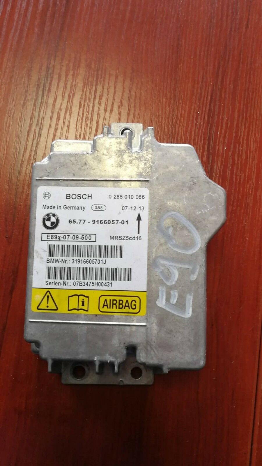 BMW E90 E91 E87 1 3 Series Srs Control Module Unit Ecu 9166057 EUR 11 ...
