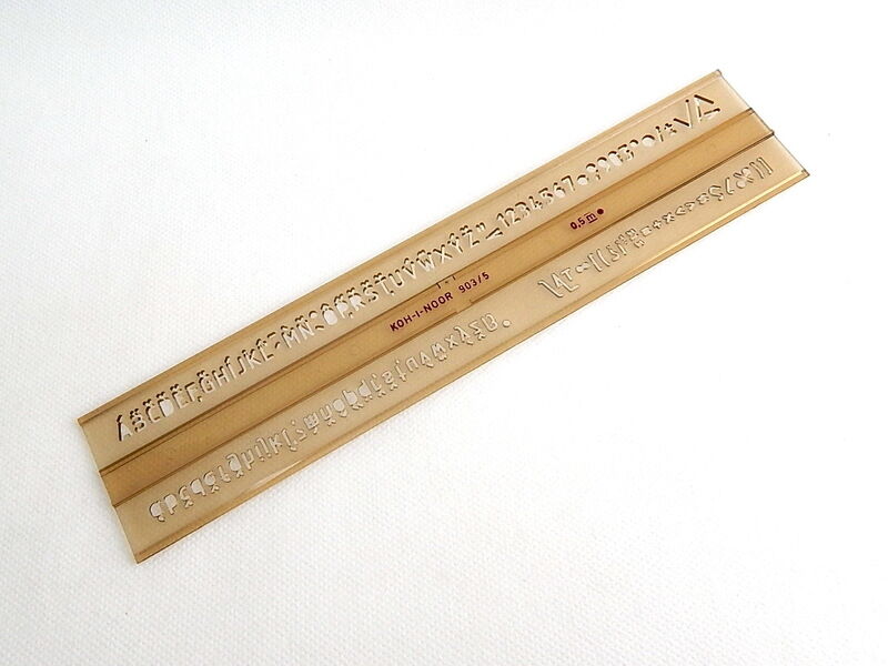 Letter Template Stencil Metric KOH-I-NOOR 903 ISO Lettering | eBay