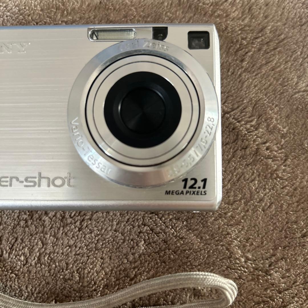 SONY CYBER-SHOT 12.1 Megapixel Silver Digital Camera with Strap Compact ...