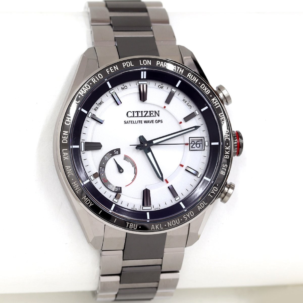 Citizen Actiline Attesa Solar Radio Wave CC3085-51A Titanium Watch Used ...