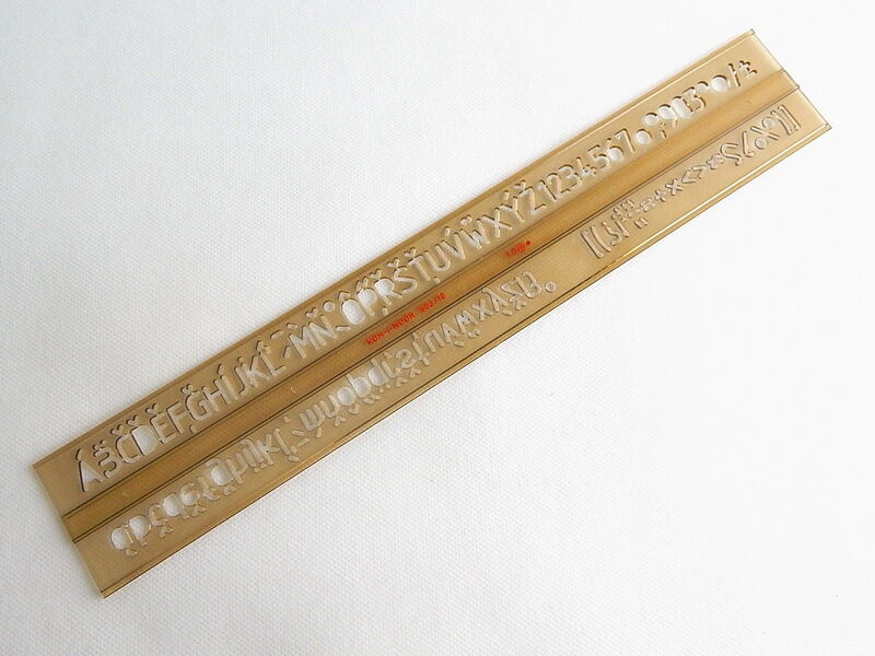 Letter Template Stencil Metric KOH-I-NOOR 903 ISO Lettering | eBay