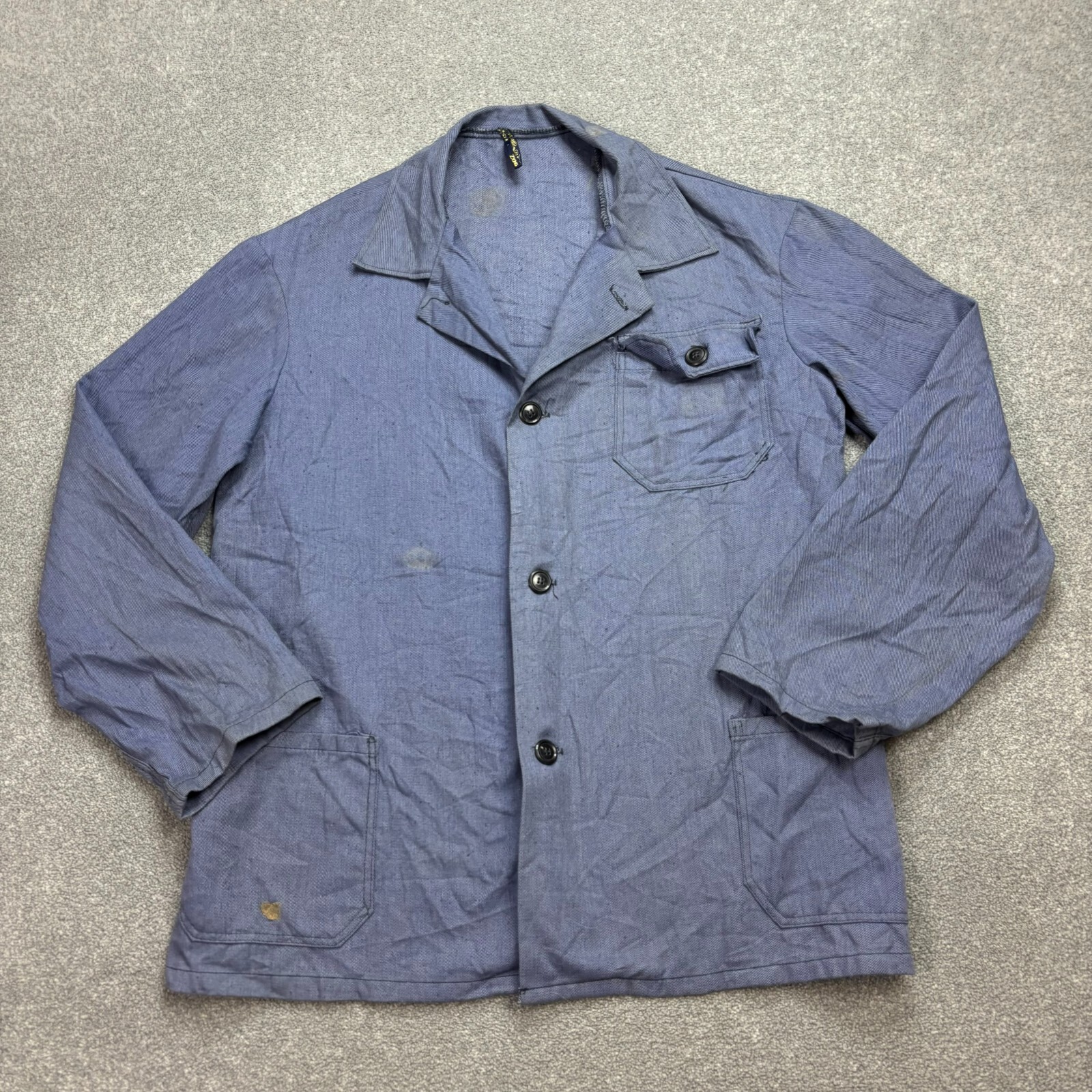 French Jacket Adult Small Blue VTG Chore Workwear Utility Military ...