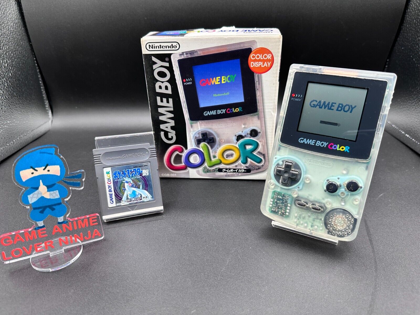 CONSOLE NINTENDO GAMEBOY Color Clear Game boy Handheld System GBC Box ...