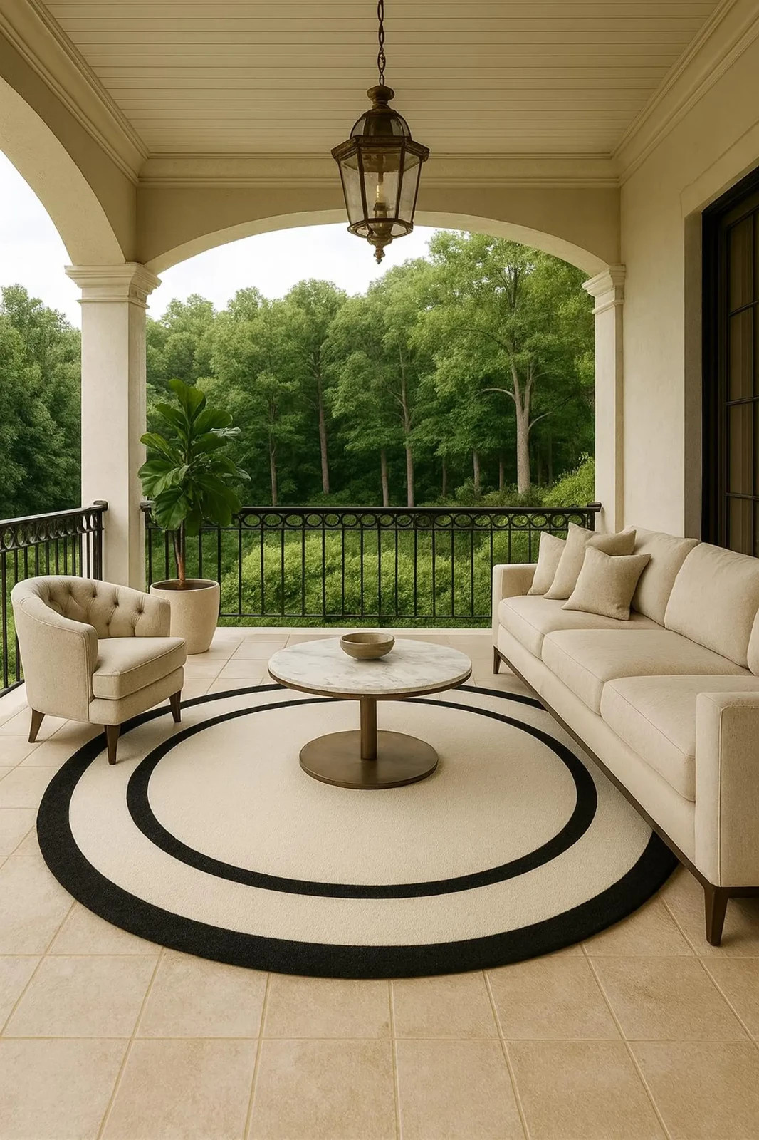 LUXURIOUS MODERN HAND-TUFTED Circle Rug – Premium Soft Texture, Bold ...