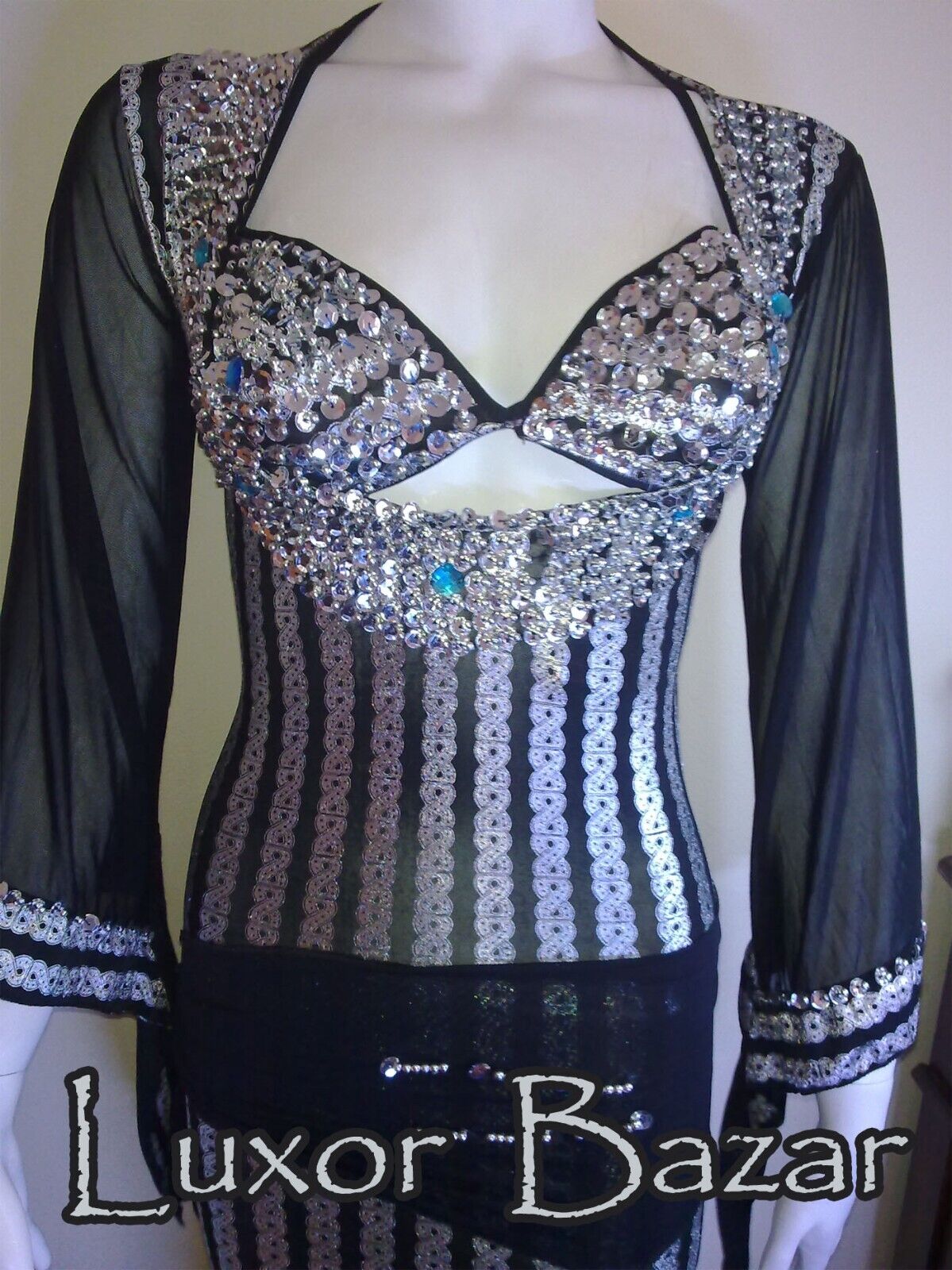 Egyptian Belly Dance Costume Saidi Dress, Baladi Galabeya, Fallahi ...