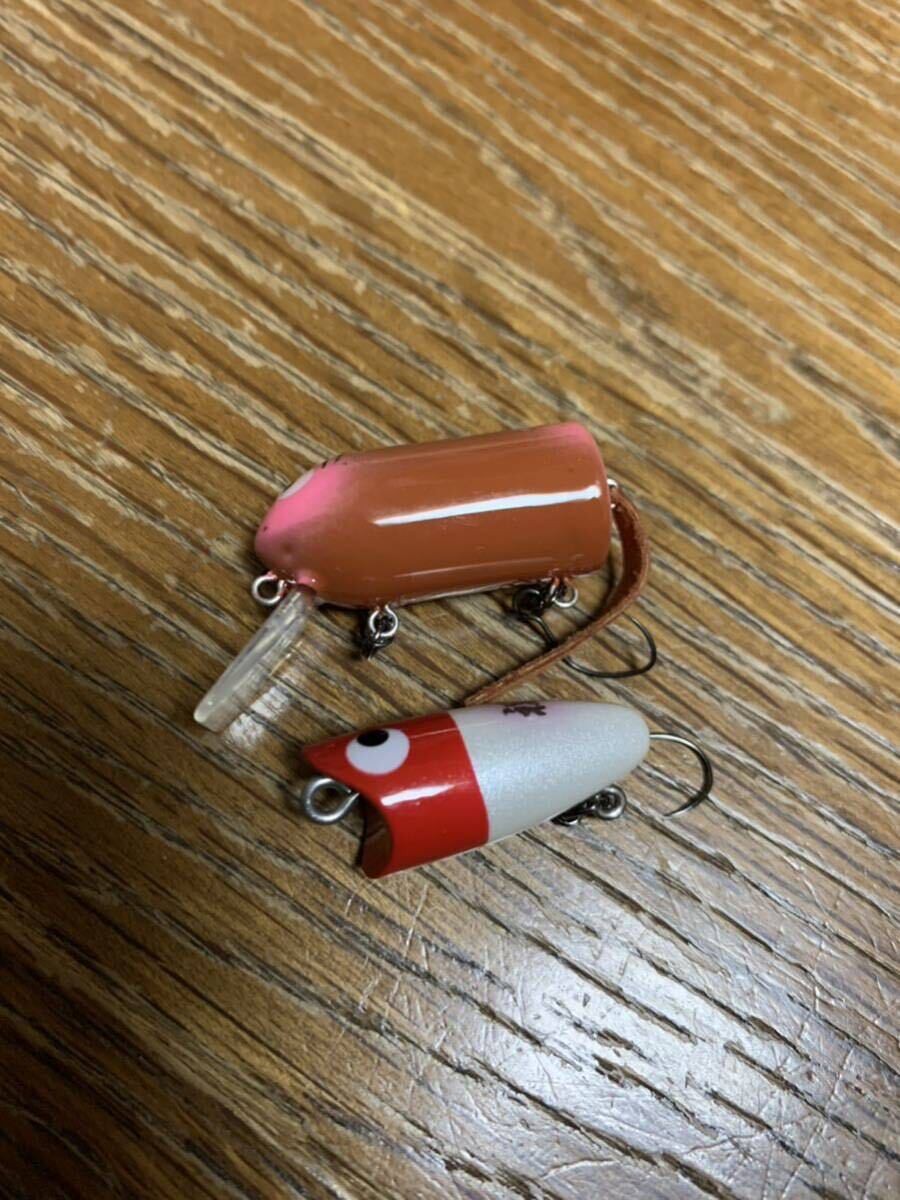 REPLY POCKET BUD, Kotobuki Red Head Popper, Set of 2. Area Trout Lure ...