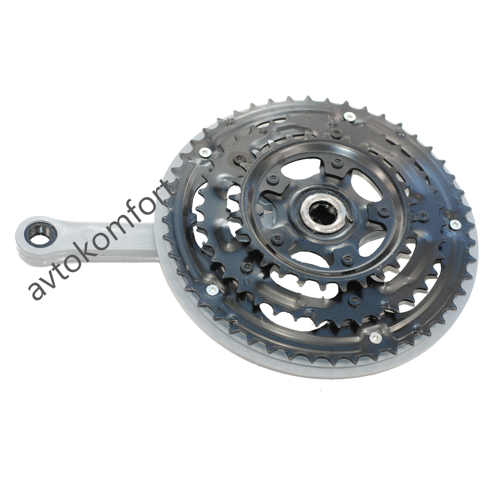 Steel 6/7/8 Speed 28/38/48 Triple MTB Bike Chainset Chainring Crank Set ...