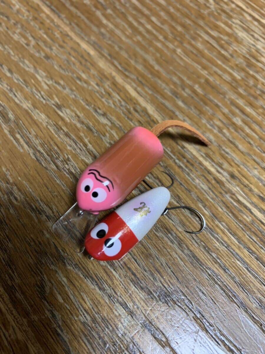 REPLY POCKET BUD, Kotobuki Red Head Popper, Set of 2. Area Trout Lure ...