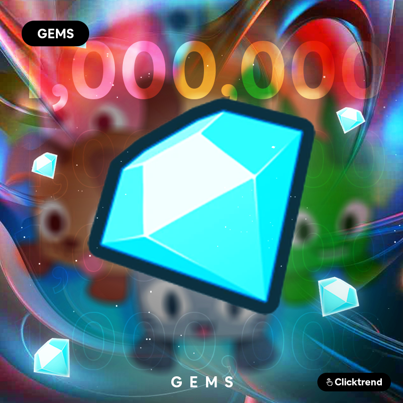 ROBLOX: All Pet Sim 99 Gems (1k-10M) | ROBLOX | Pet Simulator 99 | PS99 ...