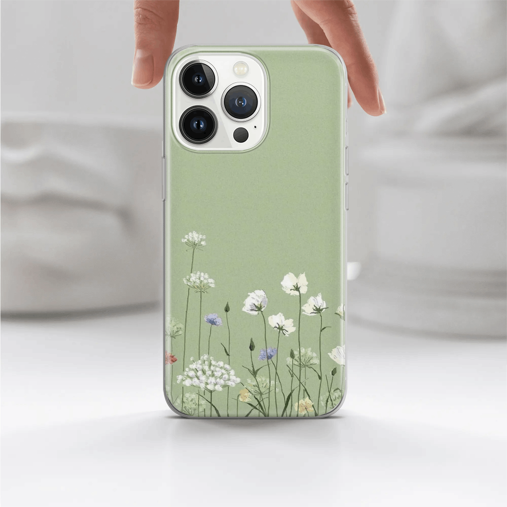 Sage Phone case for Apple iPhone 15 14 13 12 11 Xr SE Clear Rubber Slim ...