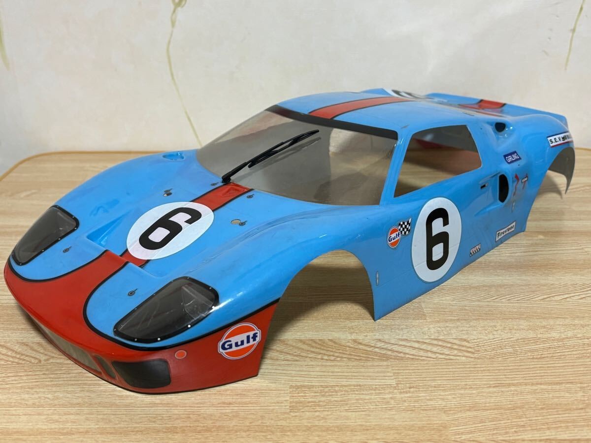 1/10 KYOSHO FORD Gt40 Gulf Racing Car Radio Control Body Vintage Old £ ...