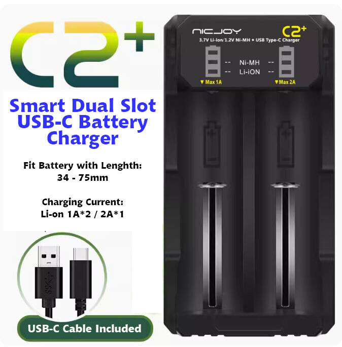 Gum Stick Battery Premium Nicjoy Gumstick Battery & USB-C Charger Combo ...