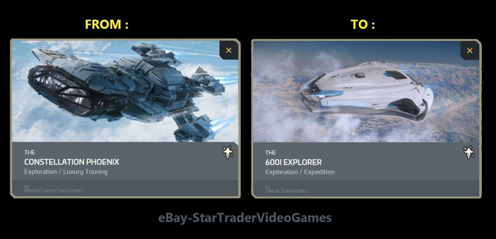 STAR CITIZEN - SHIP UPGRADE TO ORIGIN 600i EXPLORER - CCU SELECTION | eBay