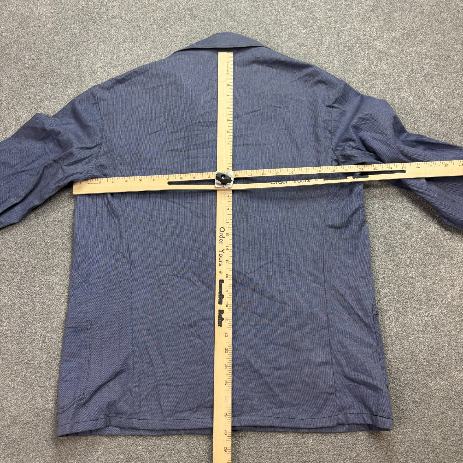 French Jacket Adult Small Blue VTG Chore Workwear Utility Military ...