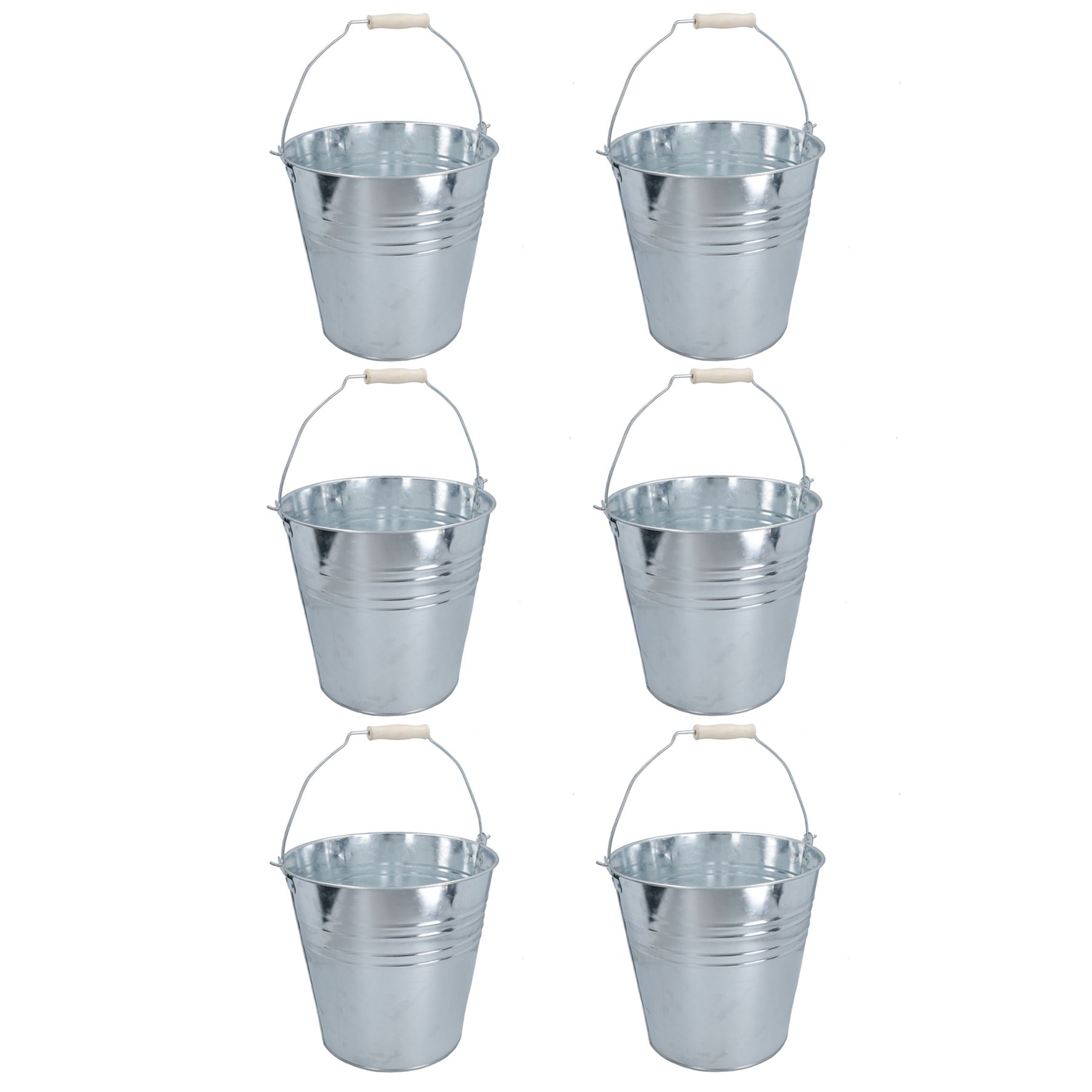 15L Galvanised Steel Metal Bucket Pail Water Coal Fire Greenhouse ...
