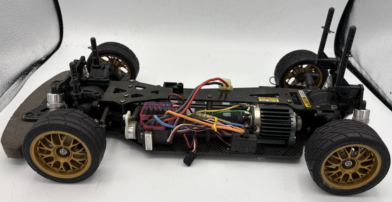 FOR PARTS TAMIYA TB evolution chassis with ESC and motor vintage rare £ ...