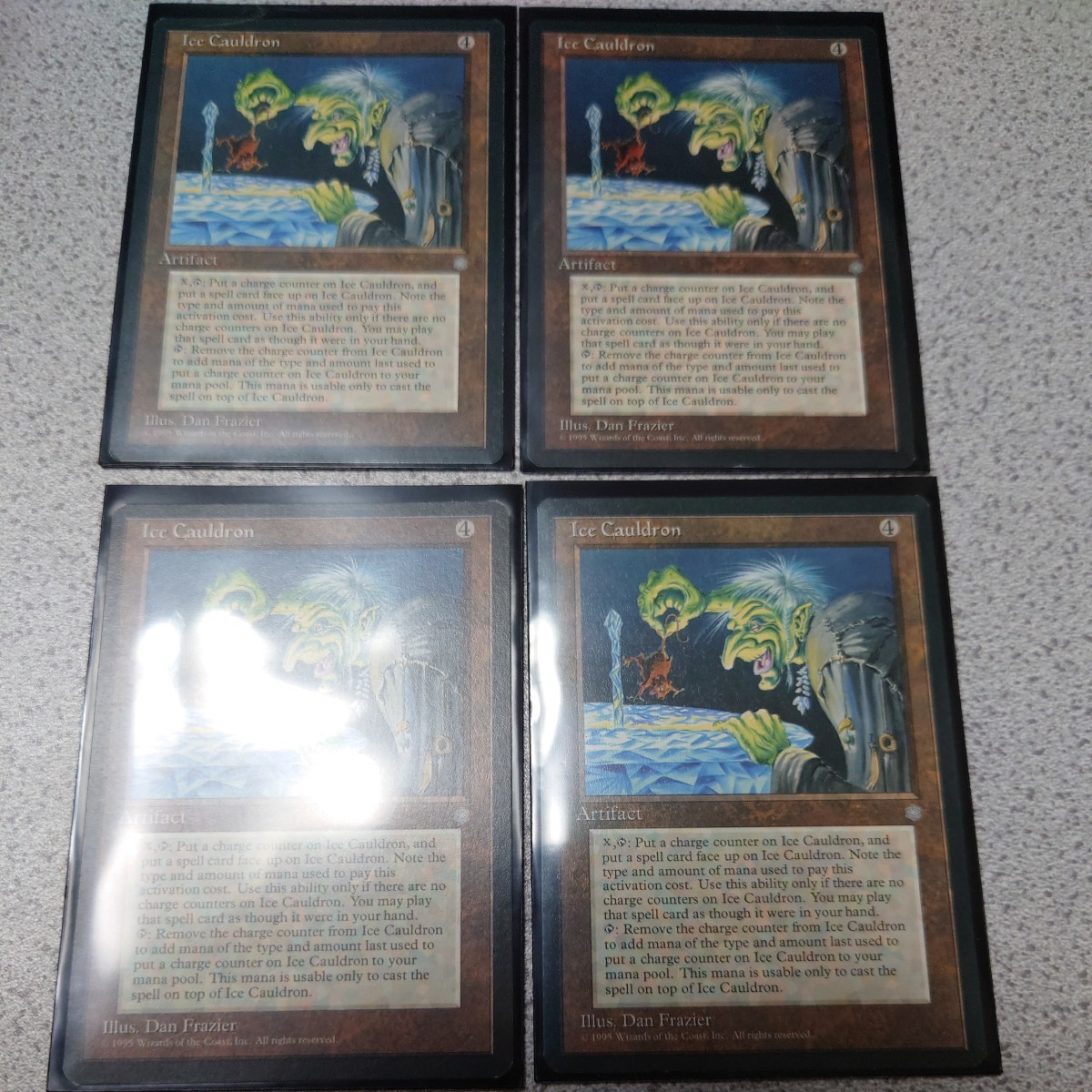JEU DE CARTES MTG Ice Cauldron Magic Gathering anglais lot de 4 NM ...