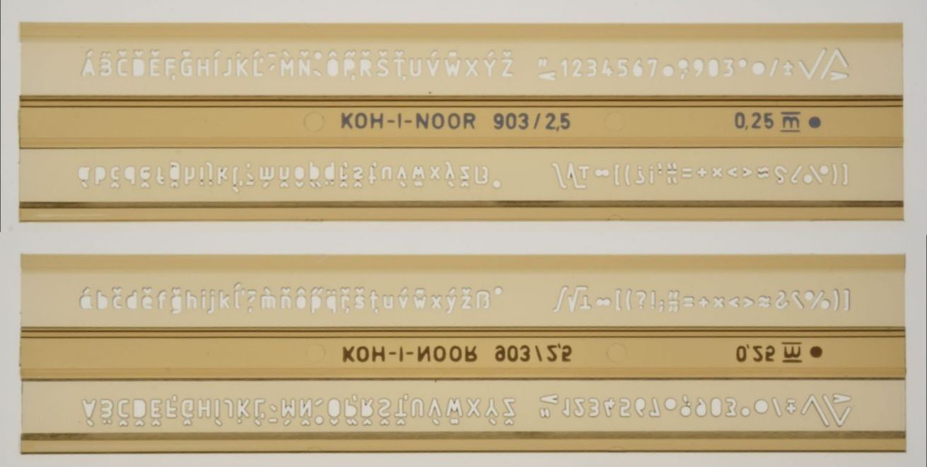 Letter Template Stencil Metric KOH-I-NOOR 903 ISO Lettering | eBay