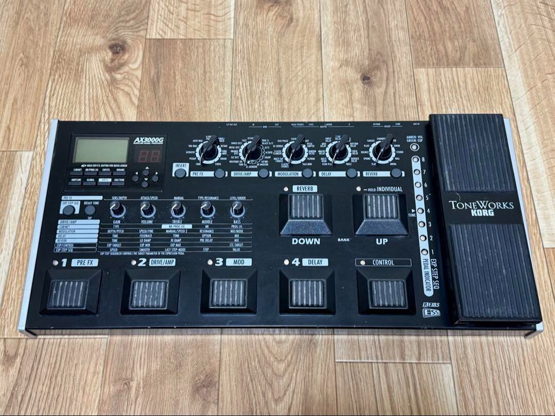 Korg AX3000G ToneWorks Modeling Multi Effets Guitar Pedal Bass Sound ...