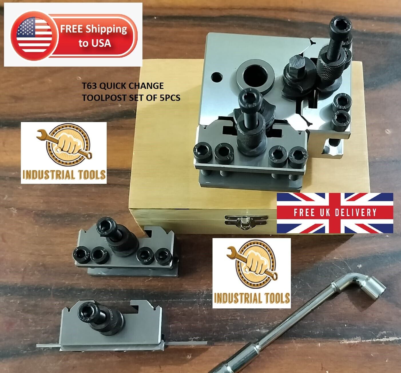 New Quick Change Tool Post T63 Set Colchester Bantam 25mm Capacity premium | eBay